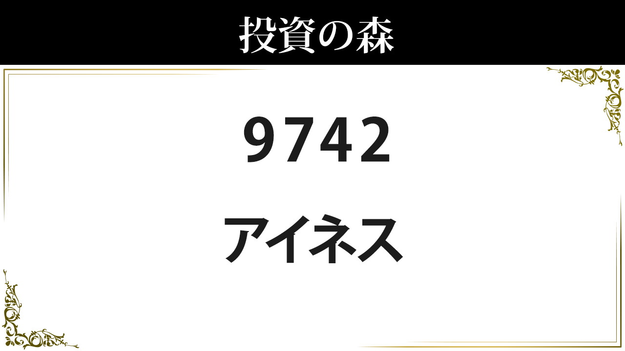 9742:アイネス：株価｜日本株（個別株） ｜ 投資の森
